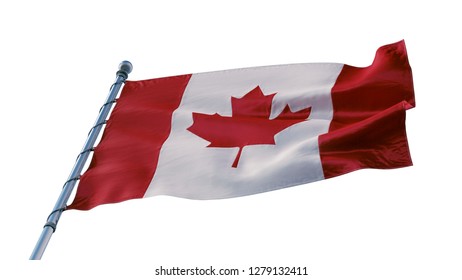 Emoji Holding Canadian Flag Emoticon Waving: ภาพประกอบสต็อก 760957237 ...
