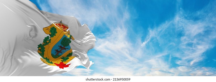 Flag Durango Mexico Cloudy Sky Background Stock Illustration 2136950059 ...