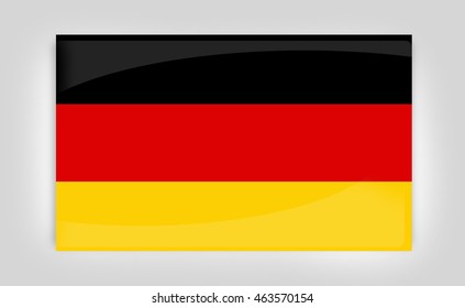 Hanging Flag Germany Federal Republic Germany Stock Vector (Royalty ...