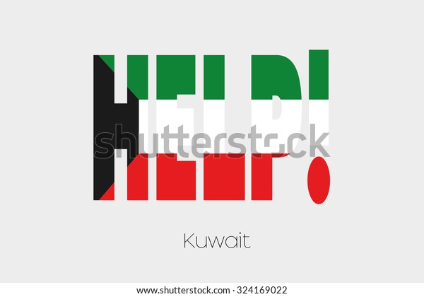 Flag Illustration Inside Word Help Country Stock Illustration 324169022 ...