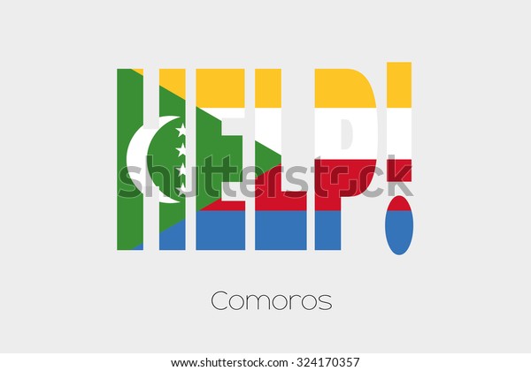 Flag Illustration Inside Word Help Country Stock Illustration 324170357 ...