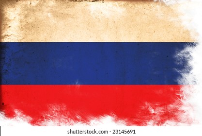Vintage Russian Flag Poster Background Illustration 스톡 벡터(로열티 프리 ...