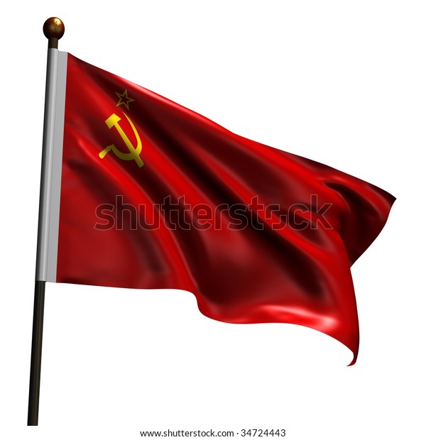 Flag Soviet Union High Resolution 3d Stock Illustration 34724443