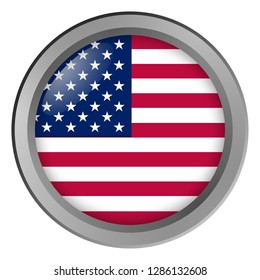 United States Flag Round Icon Vector: เวกเตอร์สต็อก (ปลอดค่าลิขสิทธิ์ ...