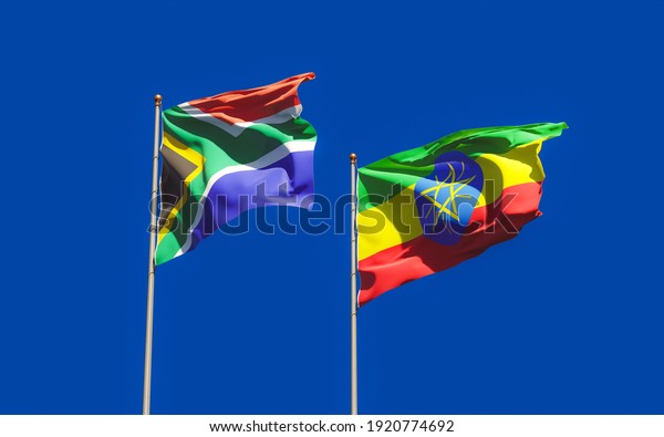 Flags Sar African Sar African 3d Stock Illustration 1920774692 ...