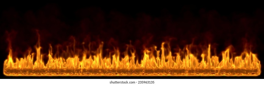 Fire Flames Banner Xxl 300 Dpi Stock Illustration 1252352635 | Shutterstock