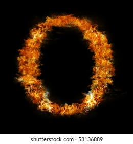 Flame Shape Letter O Stock Illustration 53136889 | Shutterstock