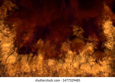Flame Bottom Corners Fire 3d Illustration Stock Illustration 1450647575 ...
