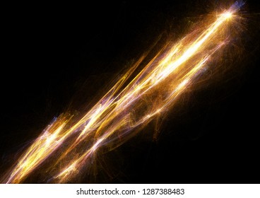 Abstract Gold Line Light On Transparent Stock Vector (Royalty Free ...