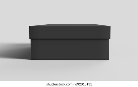 Flat Black Box Mockup Blank Box Stock Illustration 692015131 | Shutterstock