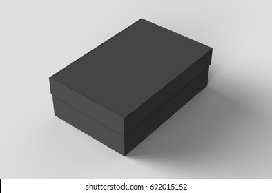 Flat Black Box Mockup Blank Box Stock Illustration 692015152 | Shutterstock