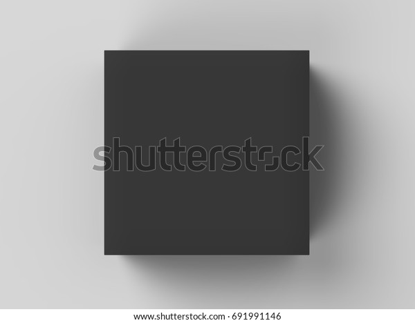 Flat Black Box Mockup Blank Box Stock Illustration 691991146 | Shutterstock