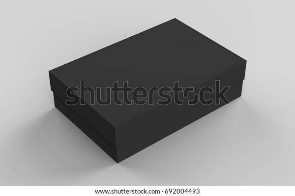 Flat Black Box Mockup Blank Box Stok İllüstrasyon 692004493 | Shutterstock