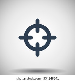 Flat Black Scope Icon Stock Illustration 534249841 | Shutterstock