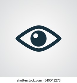 Flat Eye Icon Stock Illustration 340041278 | Shutterstock