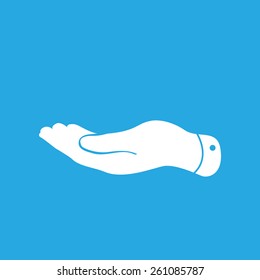 Flat Hand Icon Stock Illustration 288265952 | Shutterstock