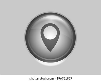 Flat Icon Marker Stock Illustration 196781927 | Shutterstock