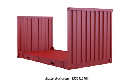 Red Shipping Cargo Standard Cargo 10 Stock Vector (Royalty Free) 1225733368