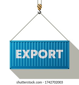 Flat Side View Export Shipping Cargo Stock Illustration 1742702003 ...