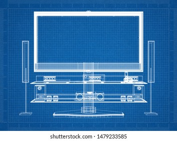 221 3d tv blueprint Images, Stock Photos & Vectors | Shutterstock