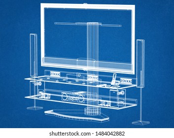 221 3d tv blueprint Images, Stock Photos & Vectors | Shutterstock
