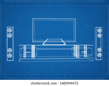 221 3d tv blueprint Images, Stock Photos & Vectors | Shutterstock