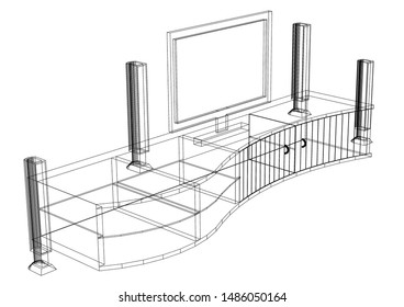 221 3d tv blueprint Images, Stock Photos & Vectors | Shutterstock