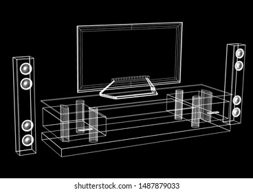 221 3d tv blueprint Images, Stock Photos & Vectors | Shutterstock