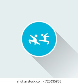 Flat Two Man Fighting Icon Stock Illustration 723635953 | Shutterstock