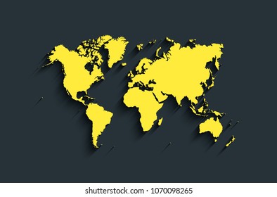 8,771 Minimalist world map Images, Stock Photos & Vectors | Shutterstock