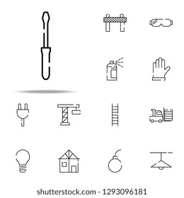 Flathead Screwdriver Icon Construction Icons Universal Stock ...