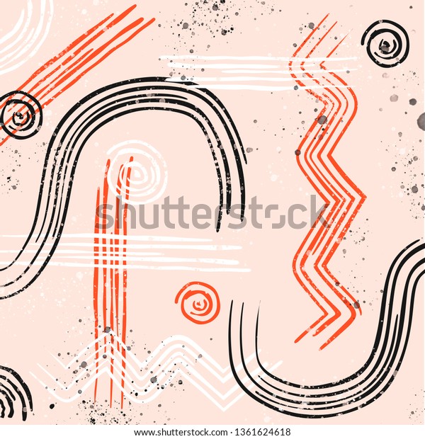 Flesh Background Red Black Patterns Stock Illustration 1361624618 ...