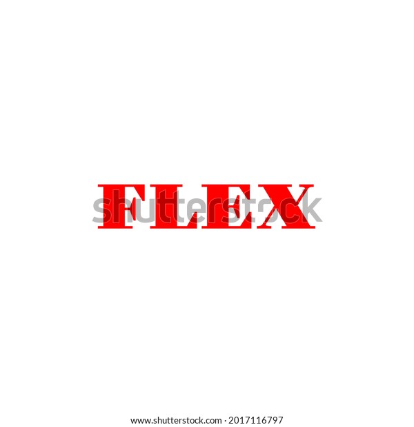 Flex Calligraphy Text Flex Typography Poster Stock Illustration ...