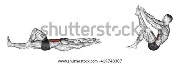 Flexion Trunk Legs Pulling Leg 3d Stock Illustration 419748307 ...