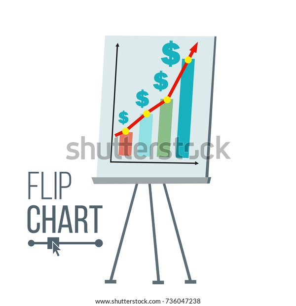 Flip Chart Flat Cartoon Isolated Illustration: Hình minh họa có sẵn ...