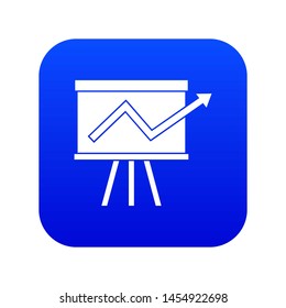 Flip Chart Statistics Icon Digital Blue Stock Illustration 1454922698 ...