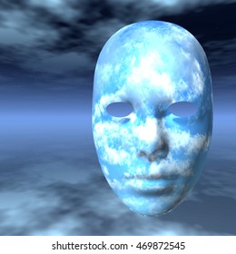 Floating Face 3d Rendered Stock Illustration 469872545 | Shutterstock
