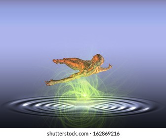 Floating Man Stock Illustration 162869216 | Shutterstock