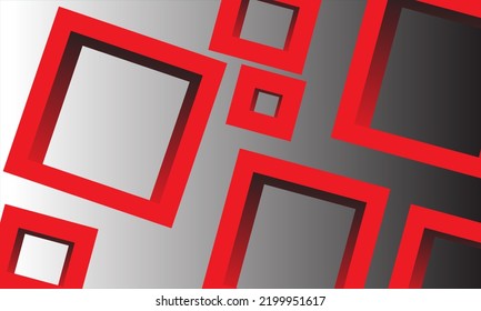 Floating Red Checkered 3d Abstract Background Stock Illustration ...