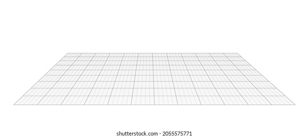 376 Perspective Grid Floor Tile Detailed Lines White Background Images ...
