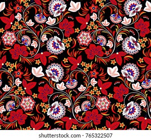 Colorful Paisley Wallpaper Vector Indonesian Batik Stock Illustration ...