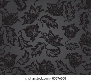 Floral Patternwallpaper Vector Illustration Leaf Background Stock ...