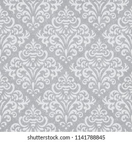 Floral Pattern Gray Dark Gray Background Stock Illustration 1141788845 ...