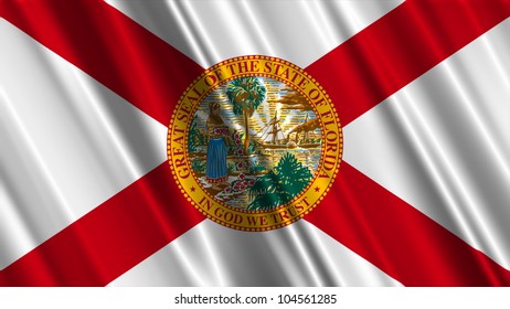 Ilustrasi Stok Florida Flag Usa State Flags Collection 60276898 ...