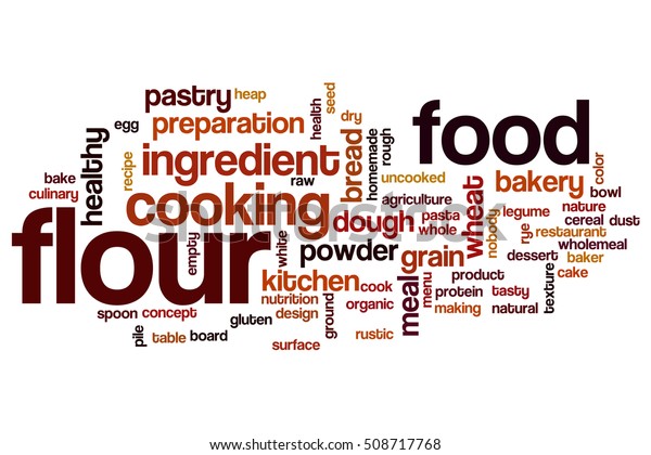 Flour Word Cloud Concept Stock Illustration 508717768 | Shutterstock