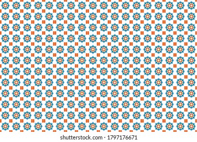 Flower Background Wall Pasting Patterns Wallpapers Stock Illustration ...