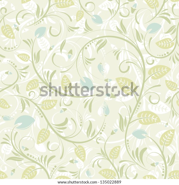 Flower seamless pattern with bud, element for design, illustration