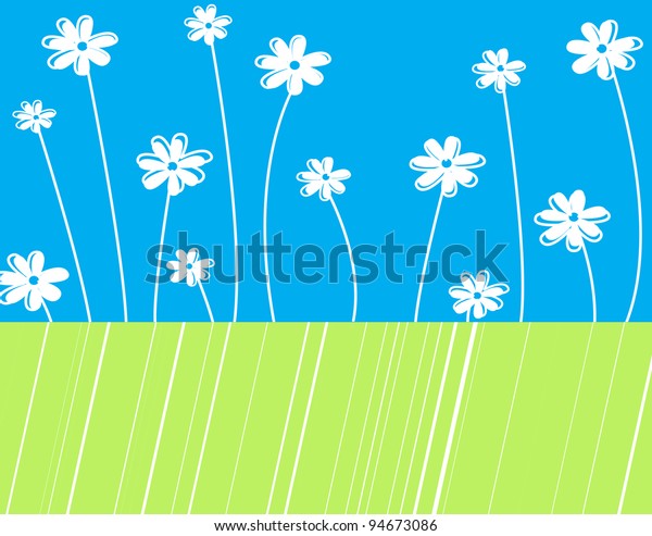 Flowers Background Stock Illustration 94673086 | Shutterstock