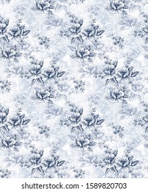 Flowers Pattern Stone Structure Stock Illustration 1589820703