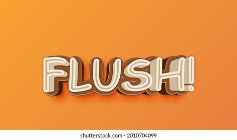 Flush Comic Speech 3d Text Style Stock Illustration 2010704099 ...